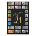 Photo Collage 21st Birthday Chapter 21 Large Faux Canvas Print | Zazzle