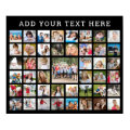 Photo Collage 45 Photos Personalized Custom Color Poster | Zazzle