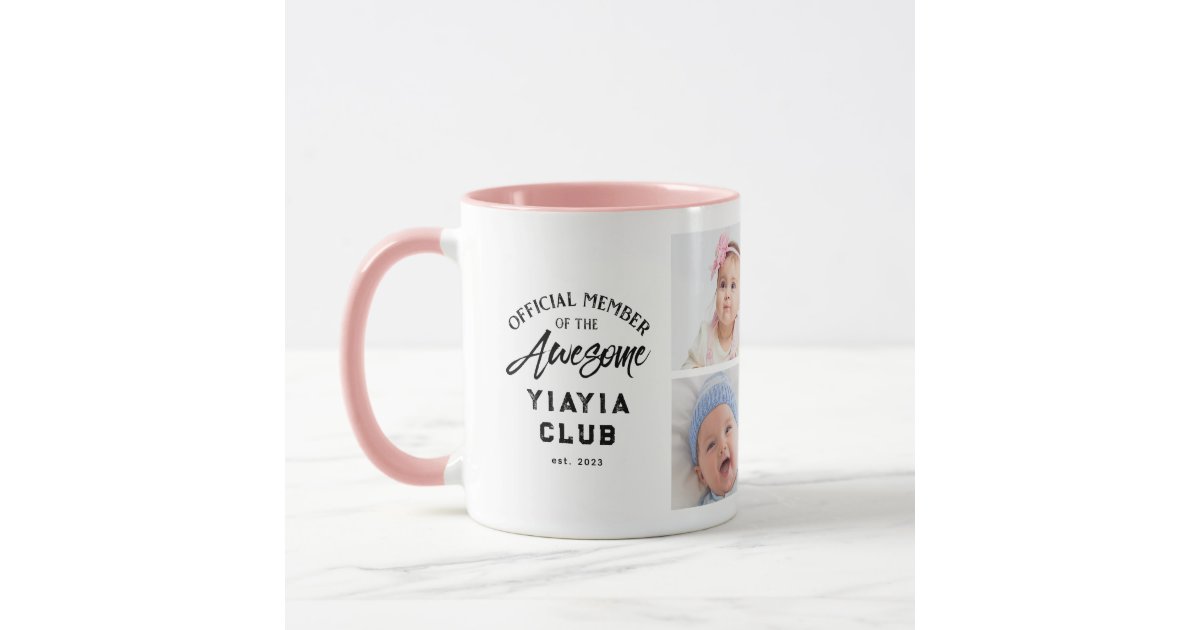 Photo Collage Awesome YIAYIA Mug | Zazzle