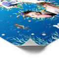 Photo Collage Big 5th Birthday Under The Sea Poster | Zazzle