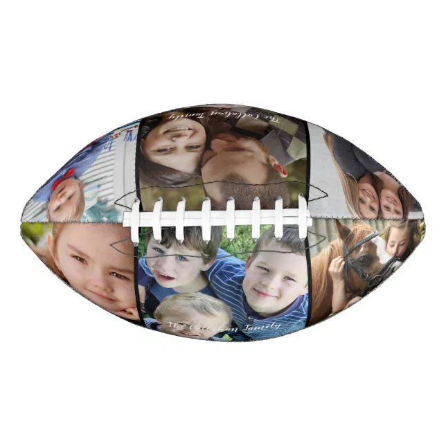 Photo Collage Custom Football | Zazzle
