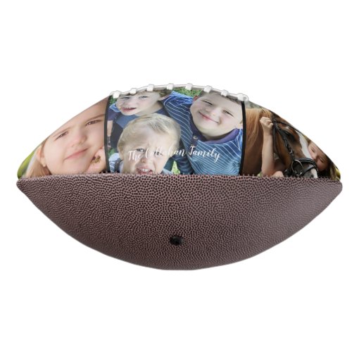 Photo Collage Custom Football | Zazzle