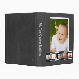 Photo Collage Custom Personalized Photo Reel Mini Binder | Zazzle