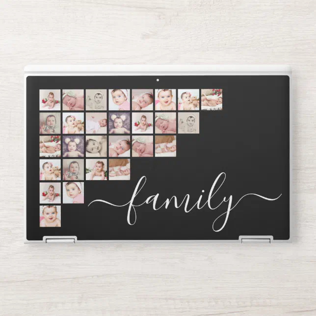 Photo Collage Family Personalized Custom HP Laptop Skin | Zazzle