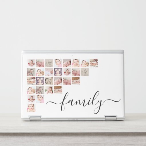Photo Collage Family Personalized Custom HP Laptop Skin | Zazzle
