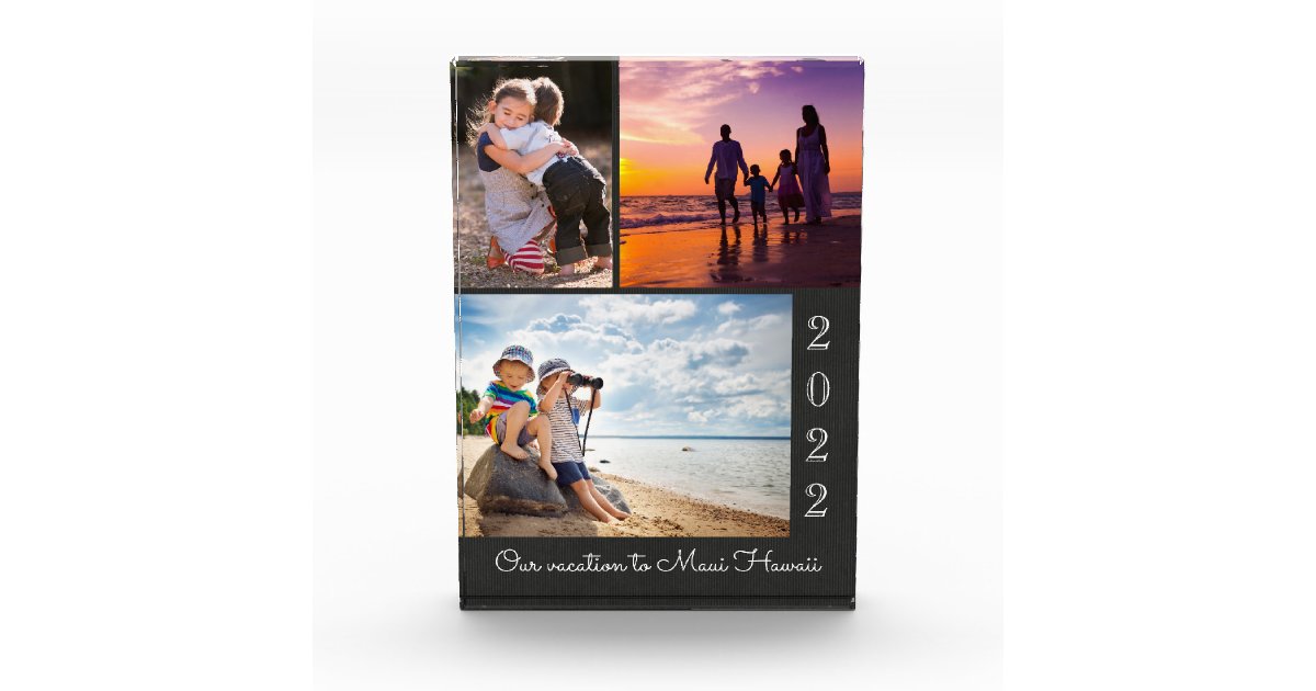 Photo Collage | Family Vacation Memento Keepsake | Zazzle