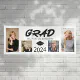Photo Collage Graduate GRAD Class of 2024 Banner | Zazzle