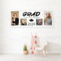 Photo Collage Graduate GRAD Class of 2024 Banner | Zazzle