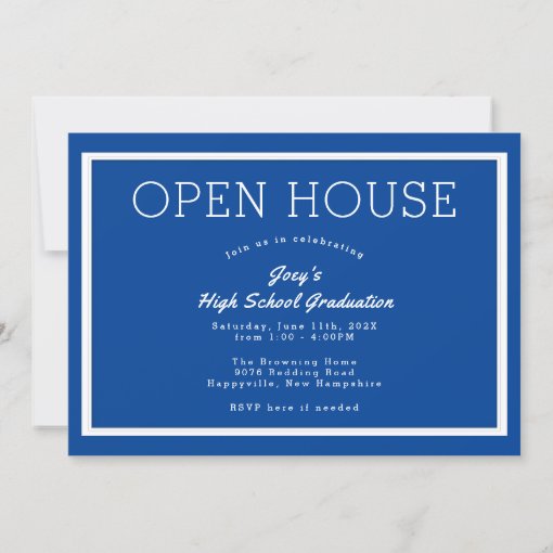 Photo Collage Graduation Open House Invitation | Zazzle