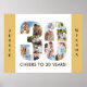 Photo Collage in Number 30 Neutral 30th Birthday Poster | Zazzle