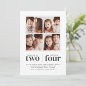 Photo Collage Joint Birthday Invitation | Zazzle