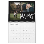 Photo collage modern create your own template calendar | Zazzle