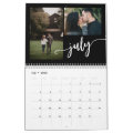 Photo collage modern create your own template calendar | Zazzle