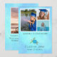 Photo Collage Nautical Sea Turtle Blue Graduation Announcement | Zazzle