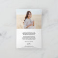 Photo Collage New Address Black & White Graduation Thank You Card | Zazzle