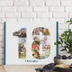 Photo Collage Number 18 Custom 18th Birthday Faux Canvas Print | Zazzle