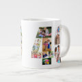 Photo Collage Number 40 - 40th Birthday Giant Coffee Mug | Zazzle