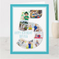 Photo Collage Number 5 Boy's 5th Birthday Card | Zazzle