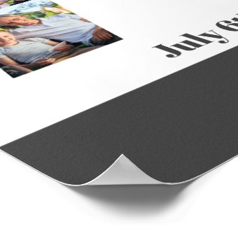 Photo Collage Number 70 Personalized 70th Birthday Poster | Zazzle