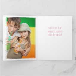 Photo Collage Number 9 Girl's 9th Birthday Card | Zazzle