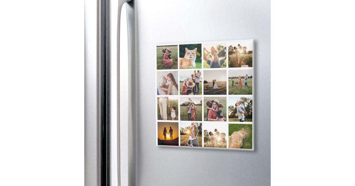 Photo Collage Personalized Magnet | Zazzle