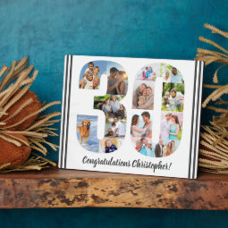 Photo Collage Personalized Number 30 Birthday Plaque | Zazzle