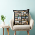 Photo Collage Personalized Throw Pillow | Zazzle