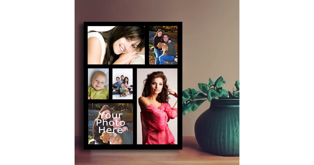 Photo Collage Print, Six Pictures | Zazzle