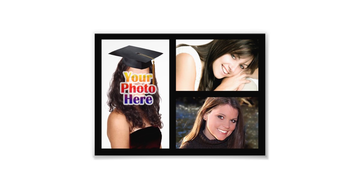 Photo Collage Print, Three Pictures | Zazzle