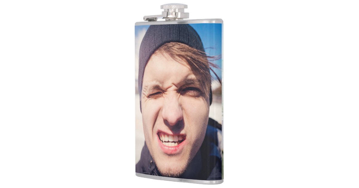 Photo Collage Put Your Face On a Flask | Zazzle