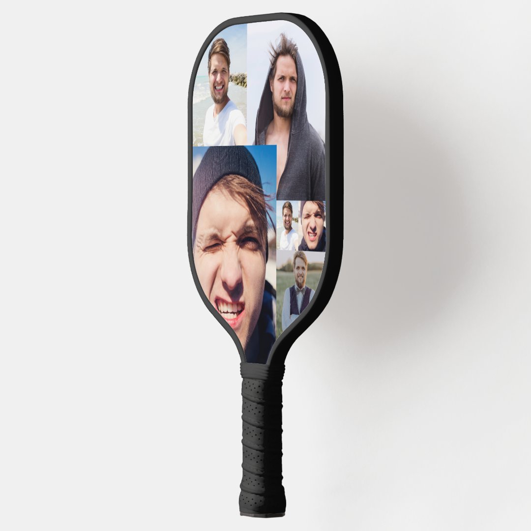 Photo Collage Put Your Face On a Pickleball Paddle | Zazzle