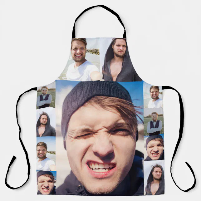 Photo Collage Put Your Face On an Apron | Zazzle