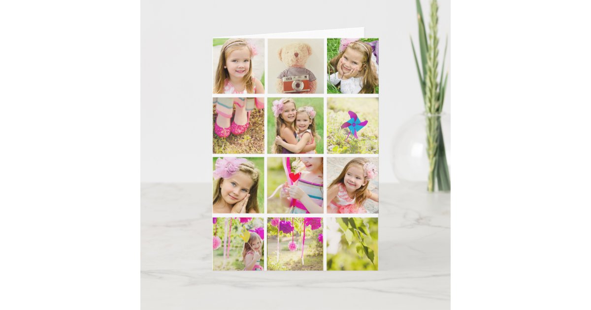 Photo Collage Template Personalized | Zazzle