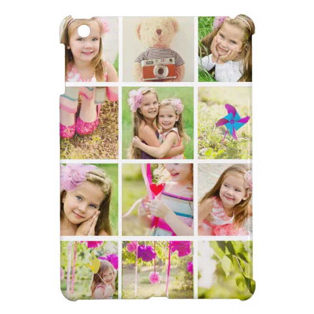 Photo Collage Template Personalized Cover For The iPad Mini | Zazzle