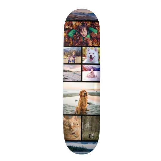 Photo Collage Template Skateboard | Zazzle.com