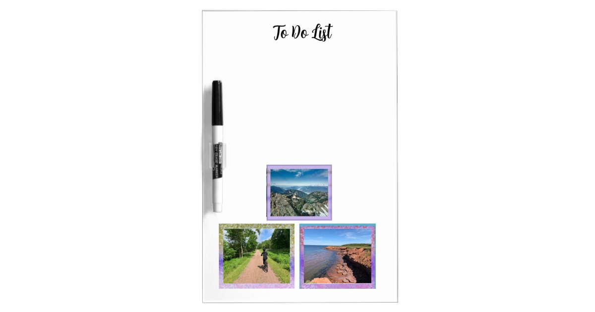 Photo Collage To Do List Dry Erase Board | Zazzle