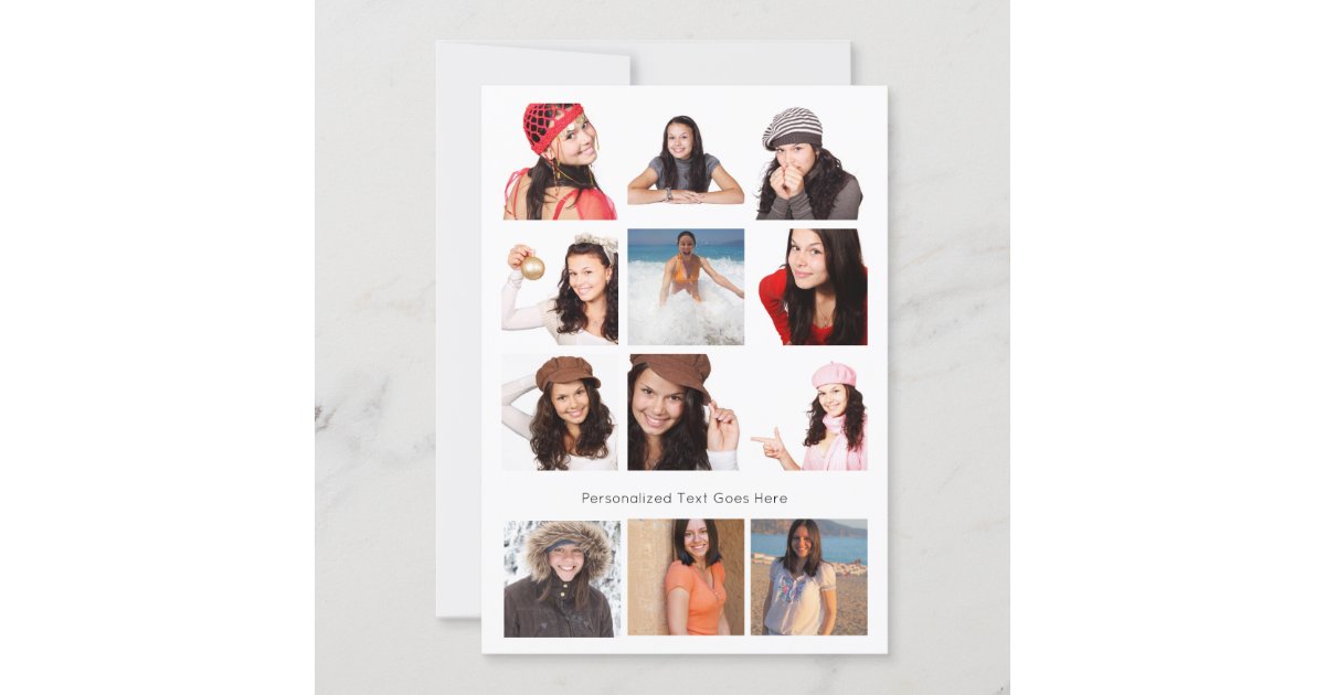 Photo Collage Twelve Photo Personalized | Zazzle