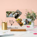 Photo Collage Unique Gift for Couple Wedding Acrylic Sign | Zazzle