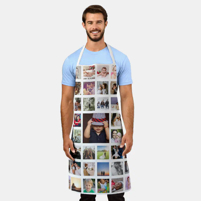 Photo Collage Unique Personalized Apron | Zazzle