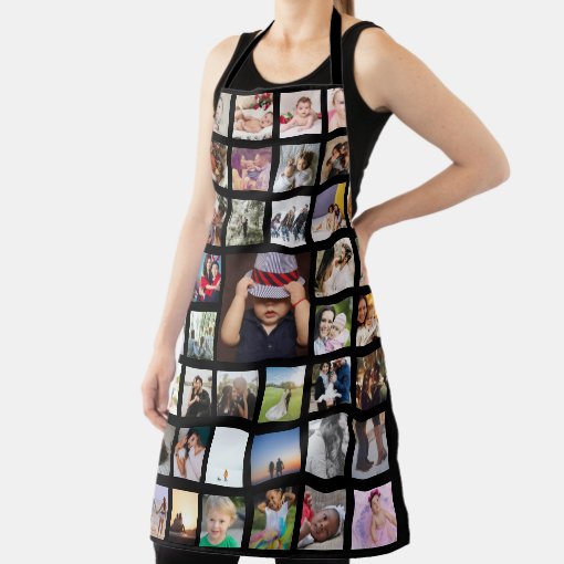 Photo Collage Unique Personalized Apron | Zazzle