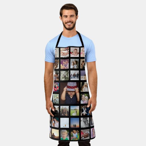 Photo Collage Unique Personalized Apron | Zazzle