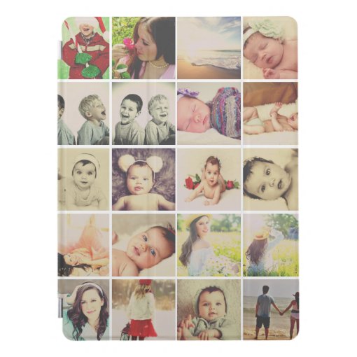 Photo Collage Unique Personalized iPad Pro Cover | Zazzle