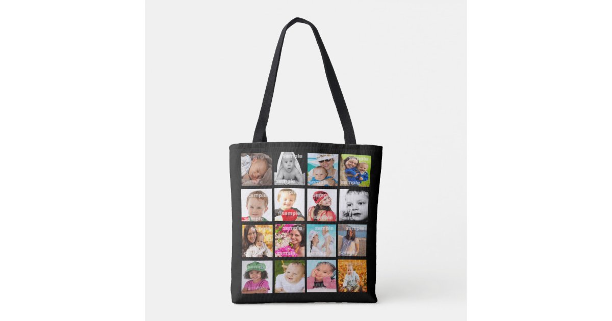 Photo Collage Unique Personalized Tote Bag | Zazzle