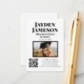 Photo College Fund QR Code Catchy Graduation Enclosure Card | Zazzle