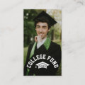Photo College Fund QR Code Graduation Insert | Zazzle