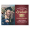 Photo Congrats Burgundy Gold White Graduation Yard Sign | Zazzle