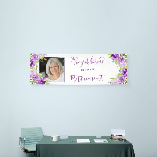 Photo Congratulations on Your Retirement Banner | Zazzle