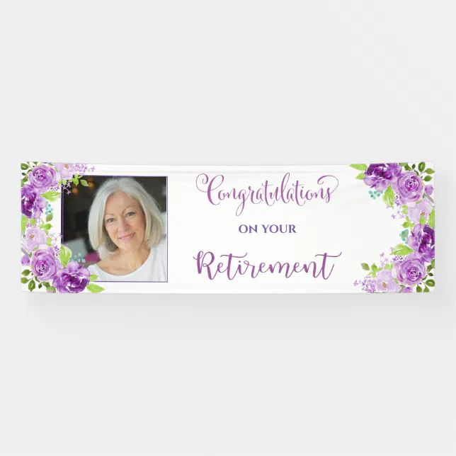 Photo Congratulations on Your Retirement Banner | Zazzle