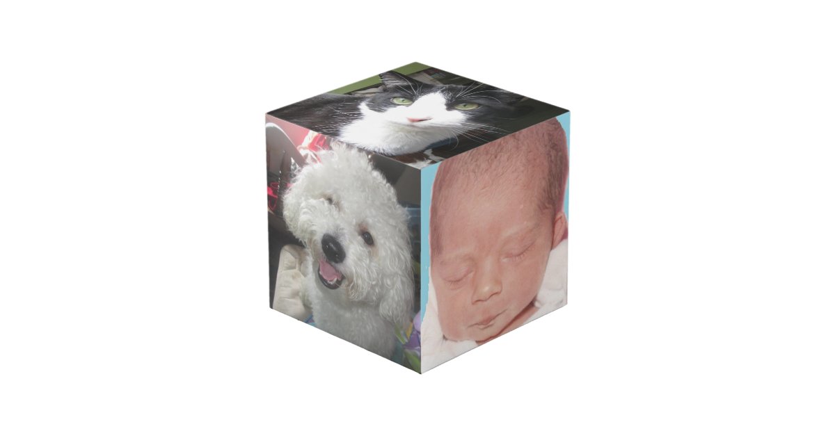 Photo Cube (4 inch) | Zazzle