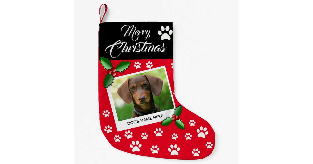 Photo Dog Christmas Stockings | Zazzle